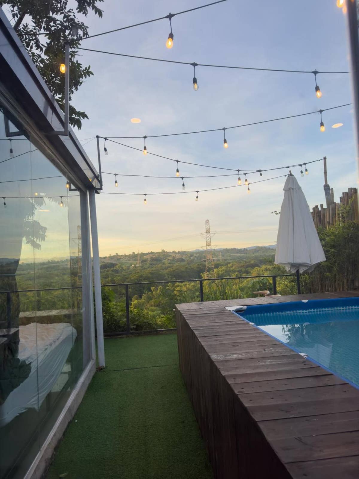 Glass Cabin Secluded Overlooking Oasis with pool - San Fernando, the ...